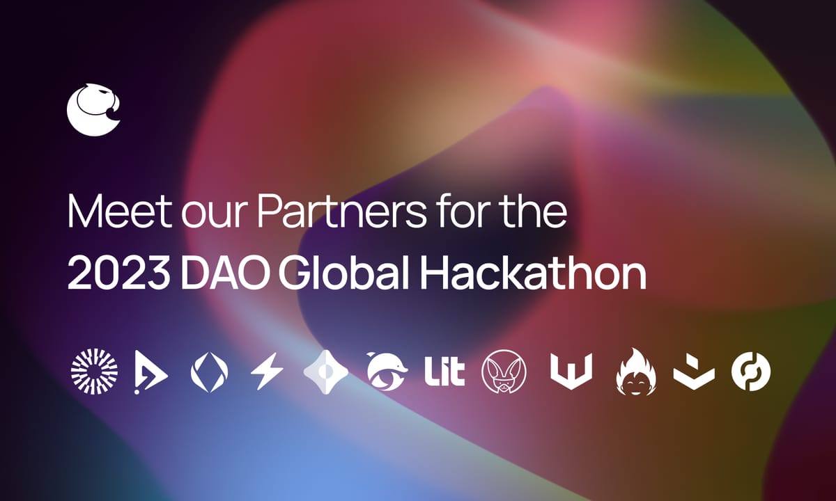 Announcing Partners for the 2023 DAO Global Hackathon